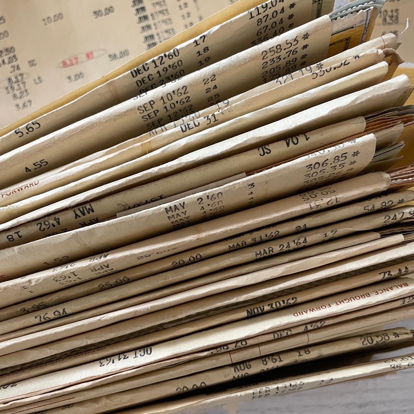 Vintage 1950s-60s Bank Statement Bundles With Cancelled Checks and ...