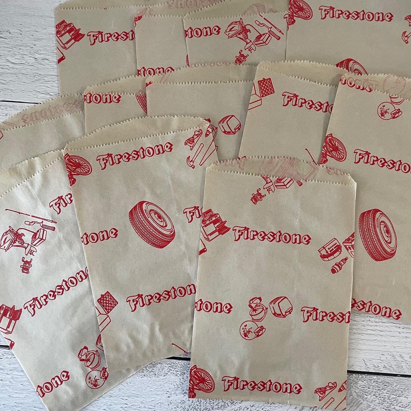 Vintage 1950s Firestone Flat Merchandise Bag, Single Bag - Etsy