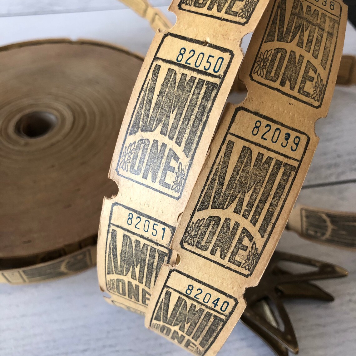 Antique 1920's Admit One Ticket Strip of 3 Tickets - Etsy