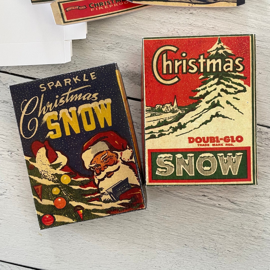 PHC No. 142 Reproduction Christmas Faux Snow Boxes Sparkle Snow or ...