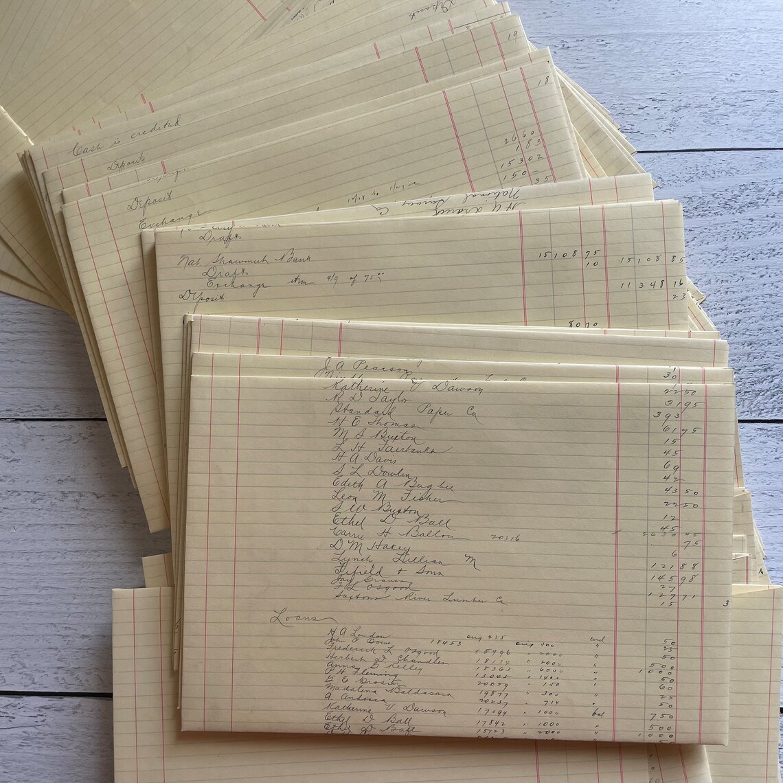 1920’s Large Ledger Paper Handmade Catalog Envelopes Choose Your Set - Etsy