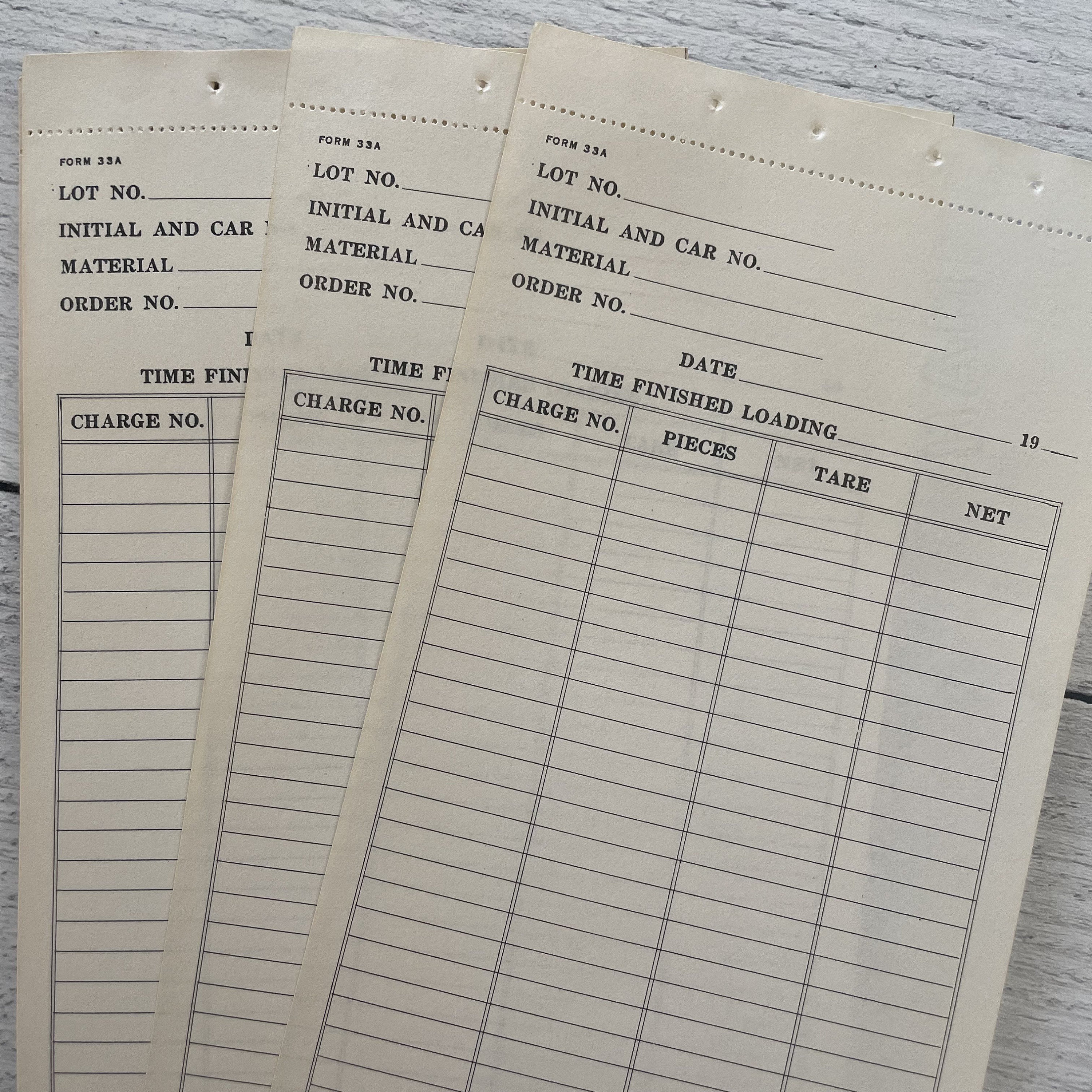 Vintage Railroad Loading Train Car Weight Slip Single Sheet - Etsy