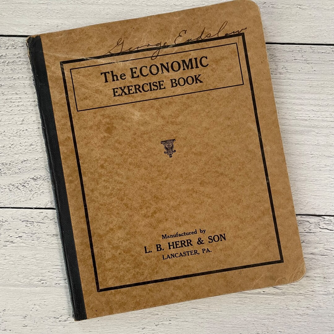 Vintage the Economic Exercise Notebook With Handwritten Poems by George ...