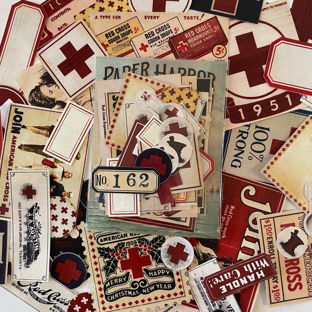 PHC No. 162 Vintage American Red Cross Reproduction Gummed Labels or ...