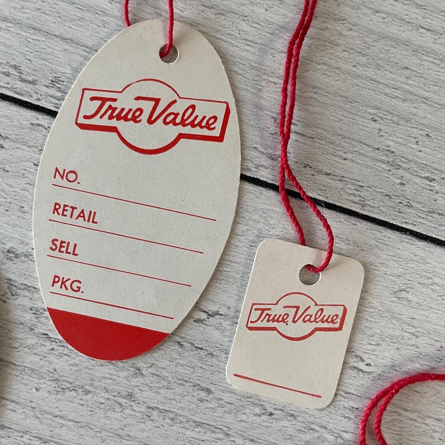 Vintage True Value Hardware Store Tags Set of 2 Tags - Etsy