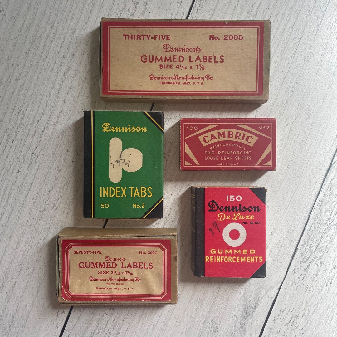 Vintage Dennison Labels! Choose Your Box! - Etsy