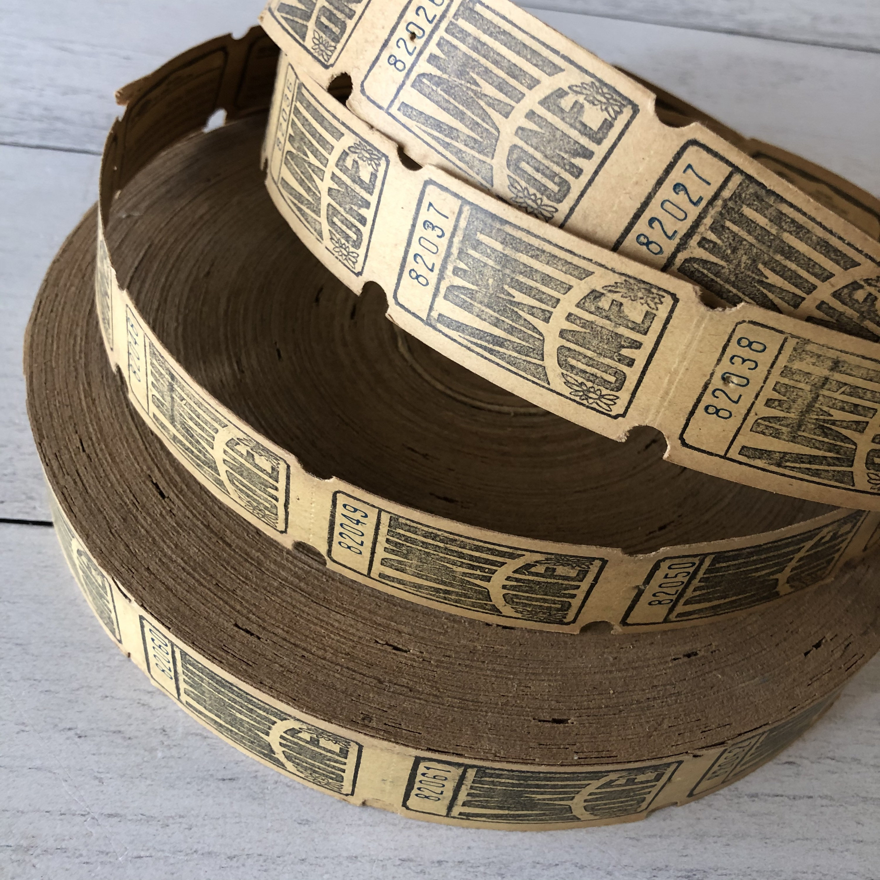 Antique 1920's Admit One Ticket Strip of 3 Tickets - Etsy