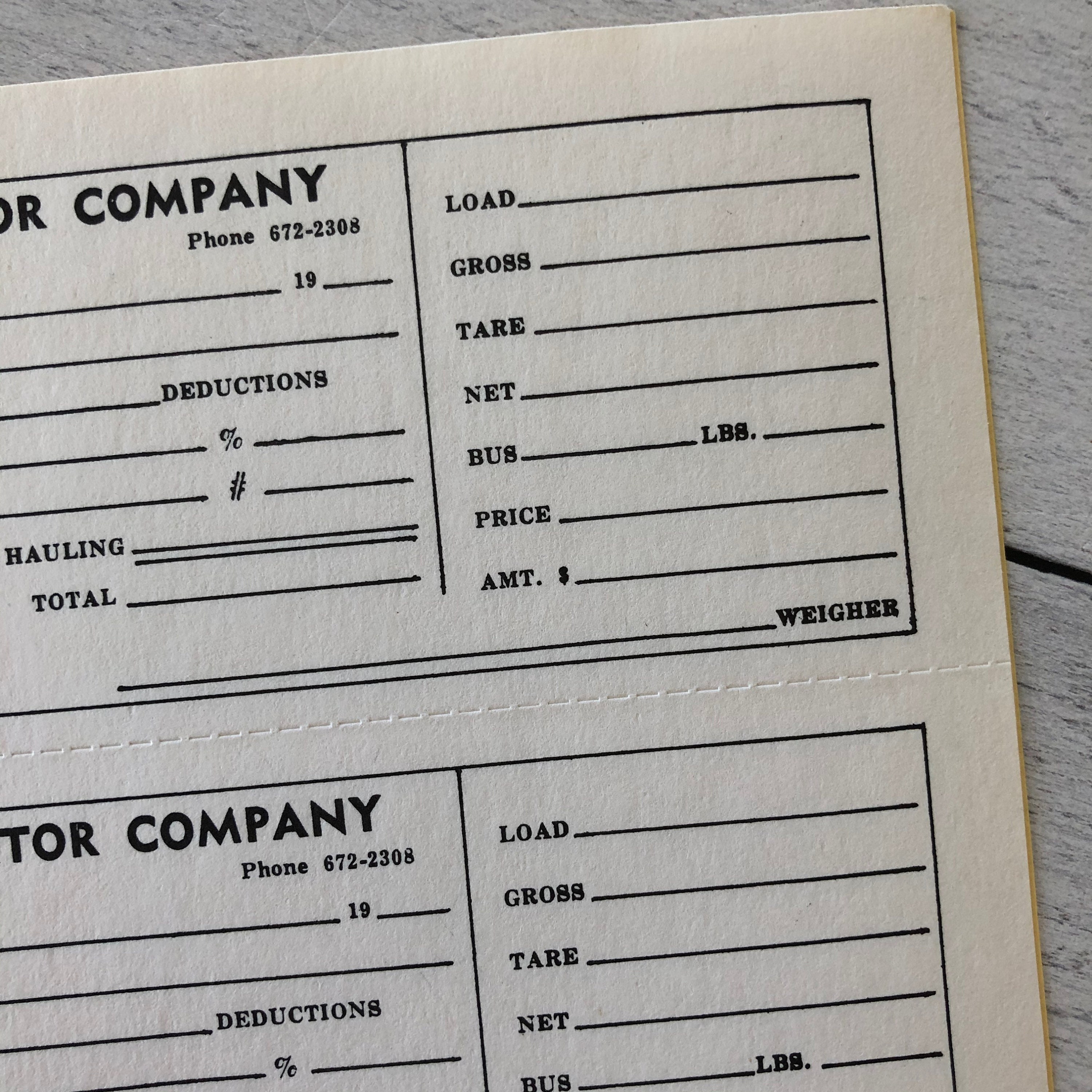 Roanoke Elevator Company Weight Receipts for Coal Grain - Etsy