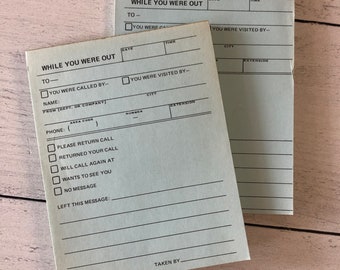 While You Were Out Pad - Etsy