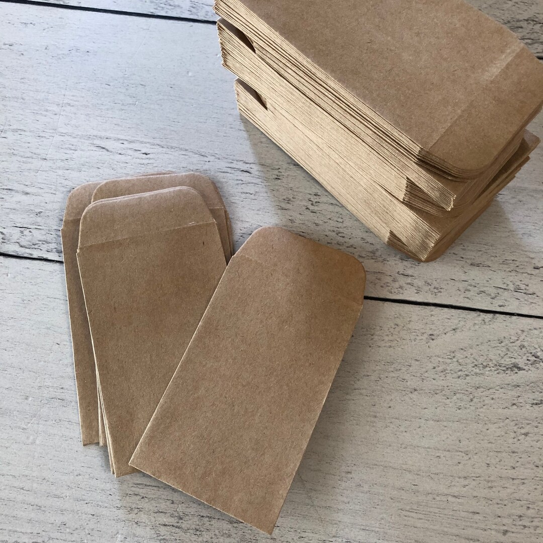 New Mini Kraft Coin Envelopes Set of 10 - Etsy