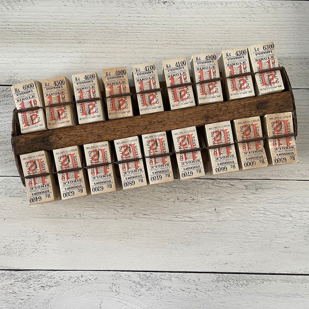 Choose Antique Mousetrap British Ticket Rack or Stevenson's Single Fare ...