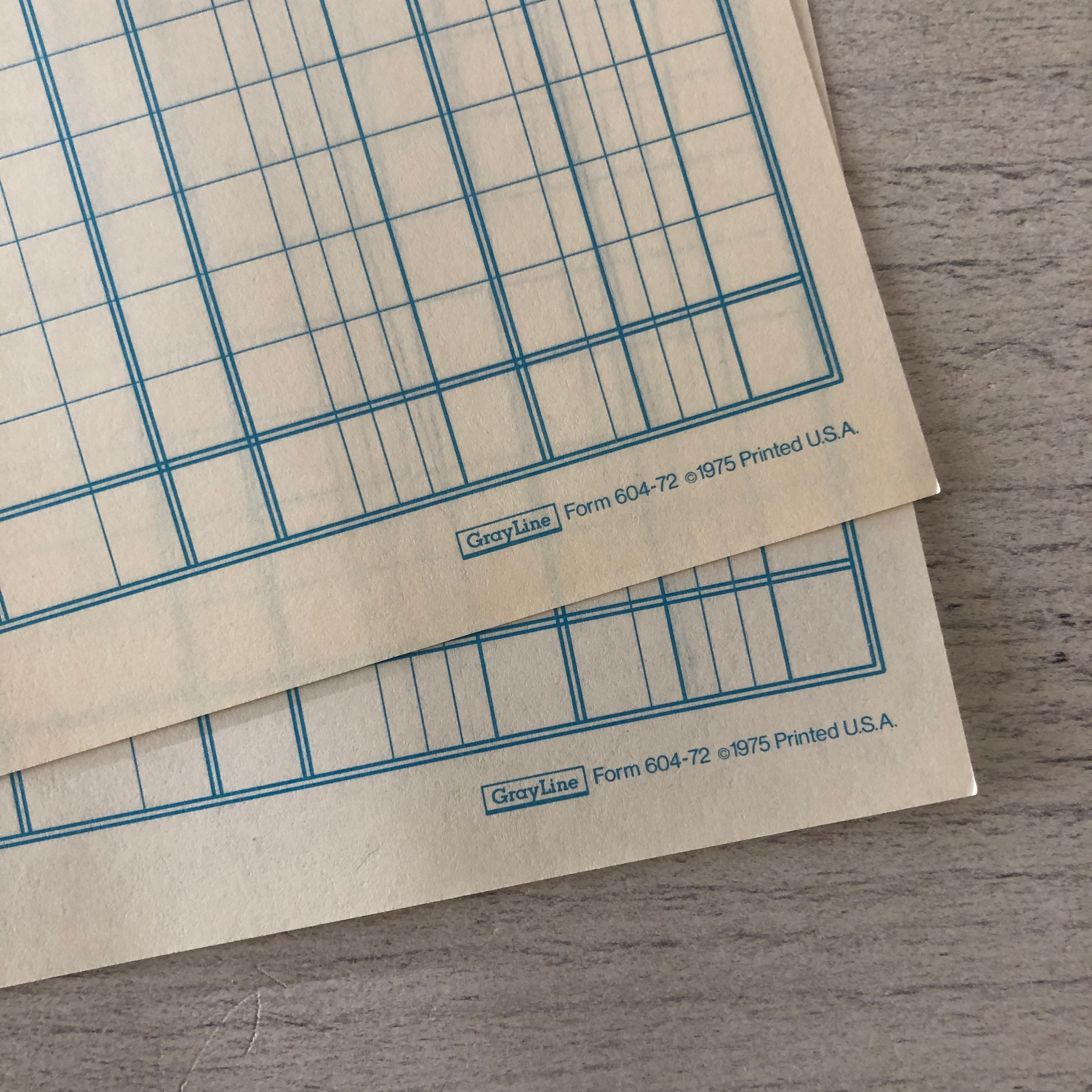 Vintage Wilson Jones Grayline Form 604-72 Inventory Sheets Set of 5 - Etsy