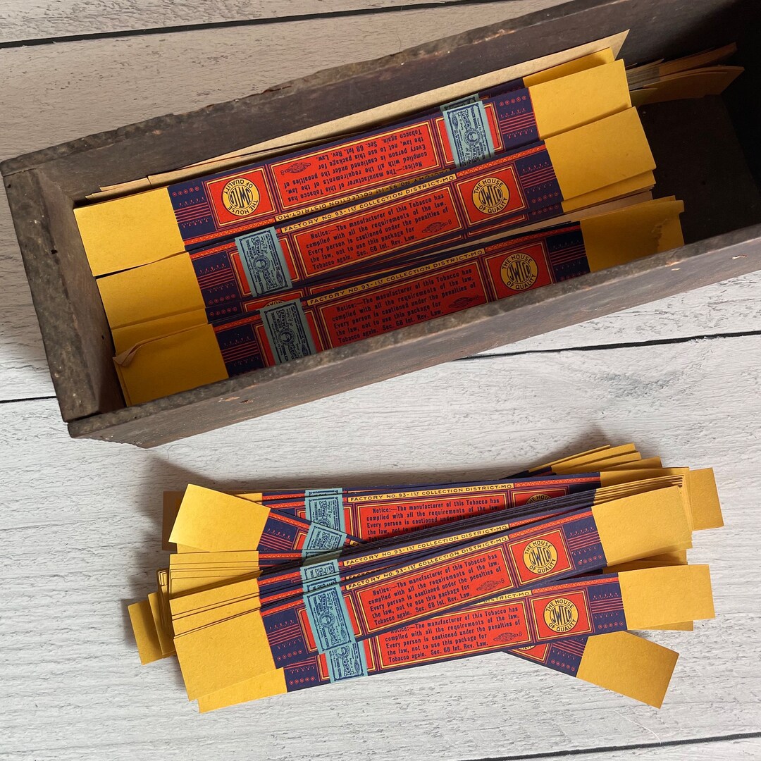 Vintage JWT Co. the House of Quality Cigar Box / Tin Bands Set of 5 - Etsy
