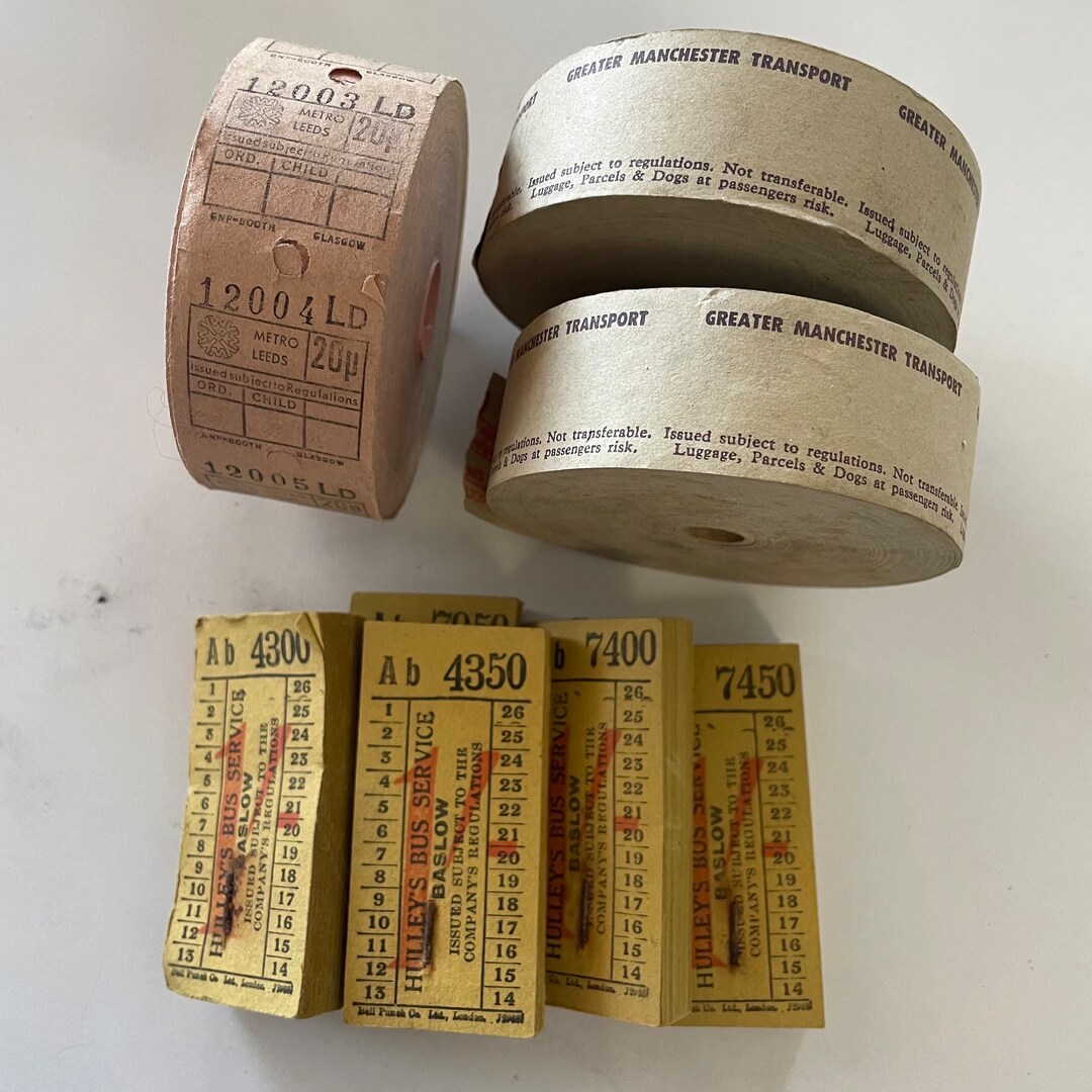 Vintage English Ticket Rolls and Stacks- Choose Your Favorite! - Etsy