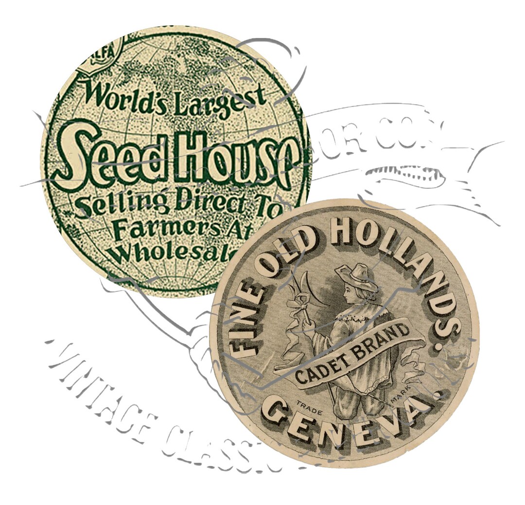 Antique Seed House & Old Holland's Advertising Labels Commercial ...