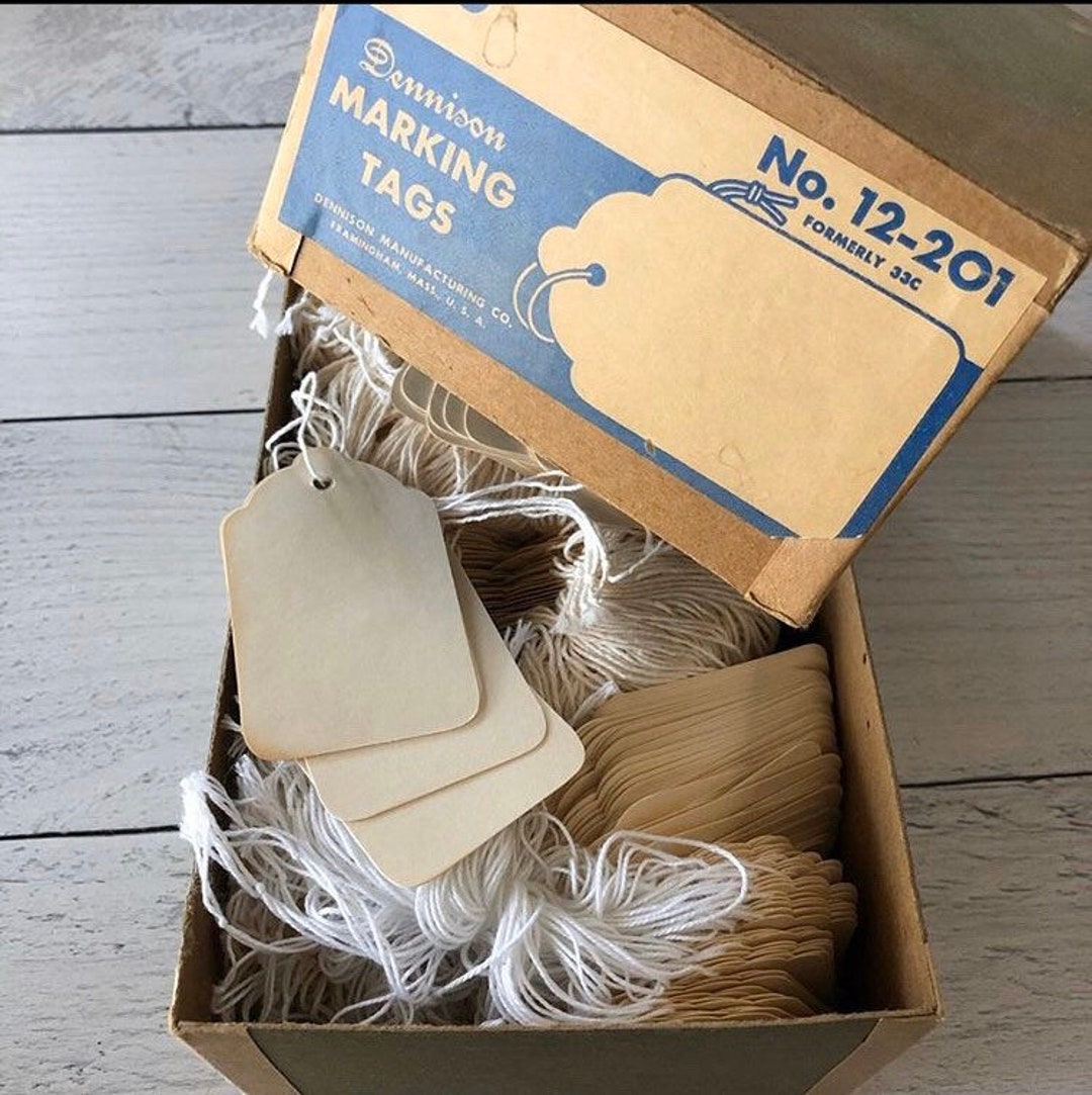 1950s Vintage Dennison No. 12-201 Tags Set of 10 - Etsy