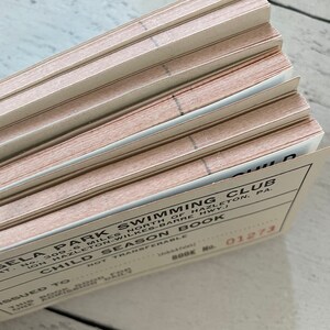 Vintage Angela Park Swimming Club Children’s Season Pass Ticket Book ...