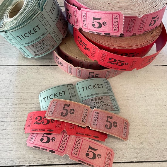 Vintage Ticket Assortment Set of 10 | Etsy