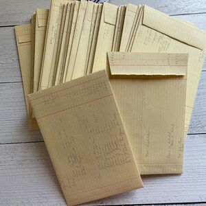 1920’s Large Ledger Paper Handmade Catalog Envelopes Choose Your Set - Etsy