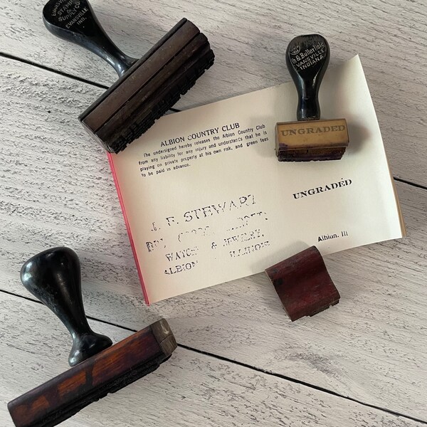 Antique Rubber Stamp - Etsy