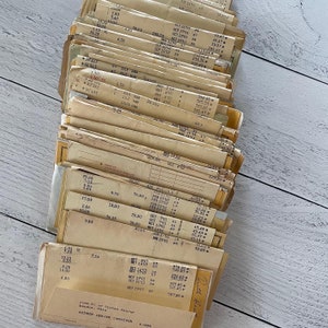 Vintage 1950s-60s Bank Statement Bundles With Cancelled Checks and ...