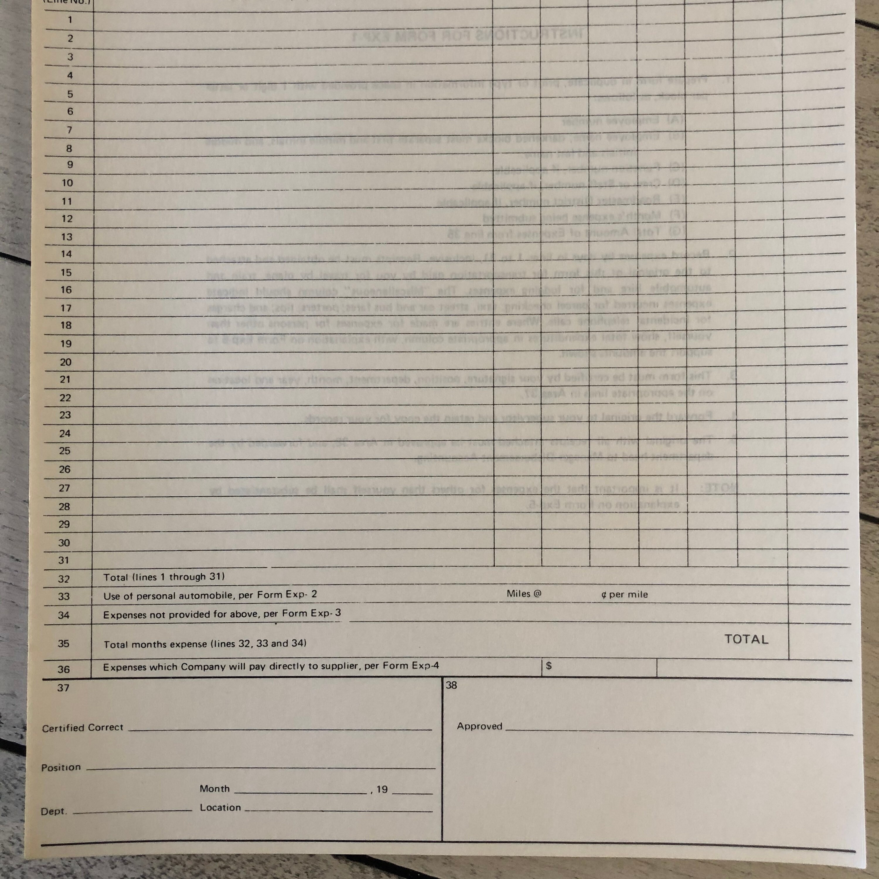 Vintage Soo Line Railroad Statements of Expenses Set of 3 Sheets - Etsy