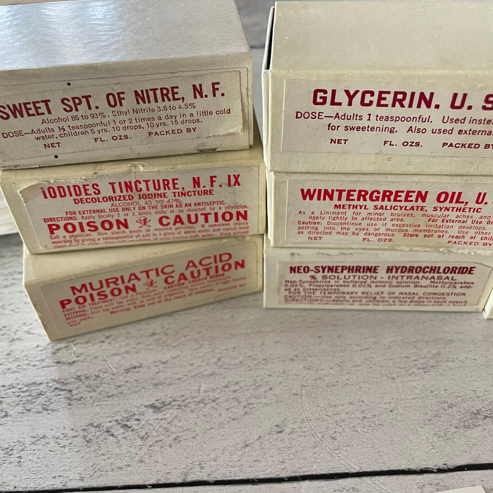 Vintage Pharmacy Label Set! 13 Red Labels- One From Each Box - Etsy