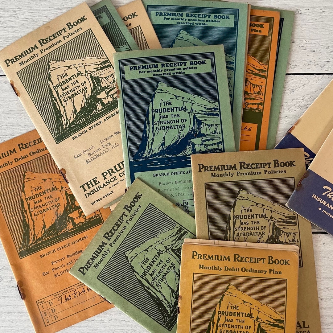 Vintage 1930s-60s Prudential Insurance Payment Books - Etsy