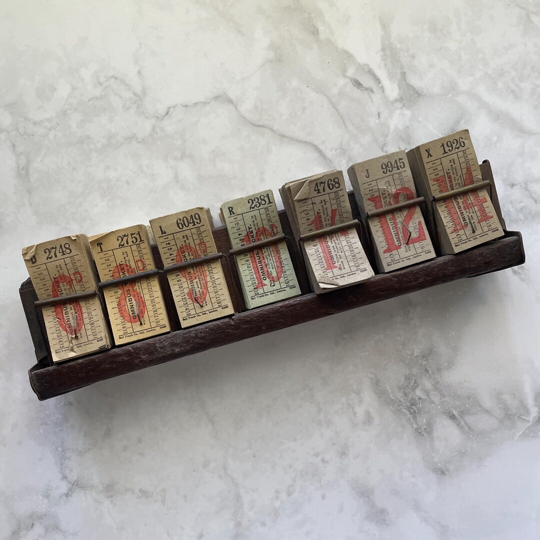 Antique British Mousetrap Ticket Rack With Tickets - Etsy