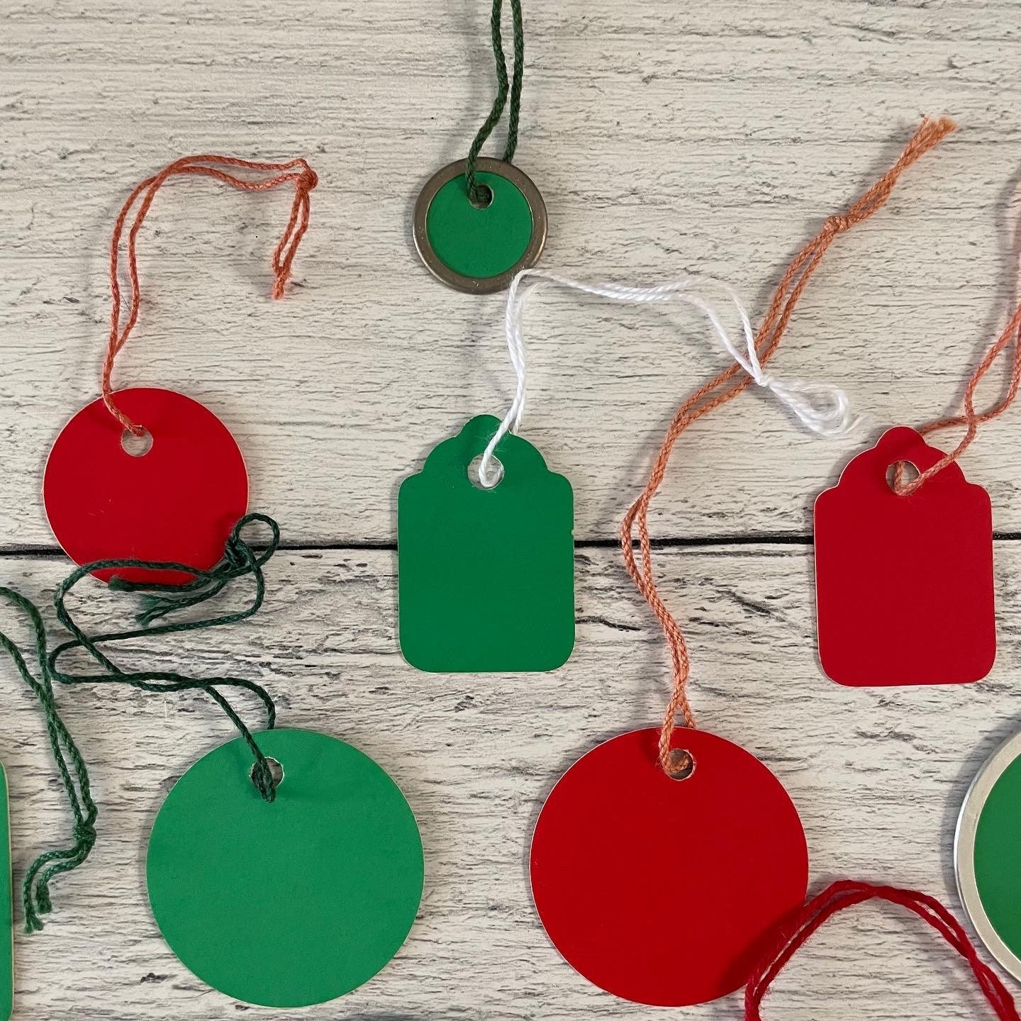 Vintage Dennison Tag Bag. One Dozen Vintage Dennison Red & | Etsy