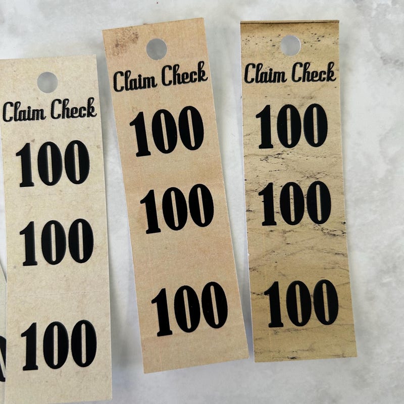 Coat Check Tags - Etsy