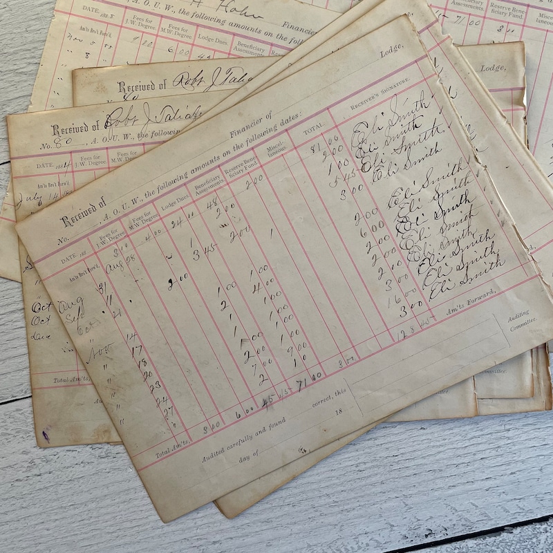 Antique Ledger Paper - Etsy