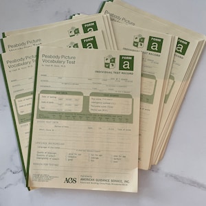 Vintage 1959 Peabody Picture Vocabulary Single Student Test Folder - Etsy