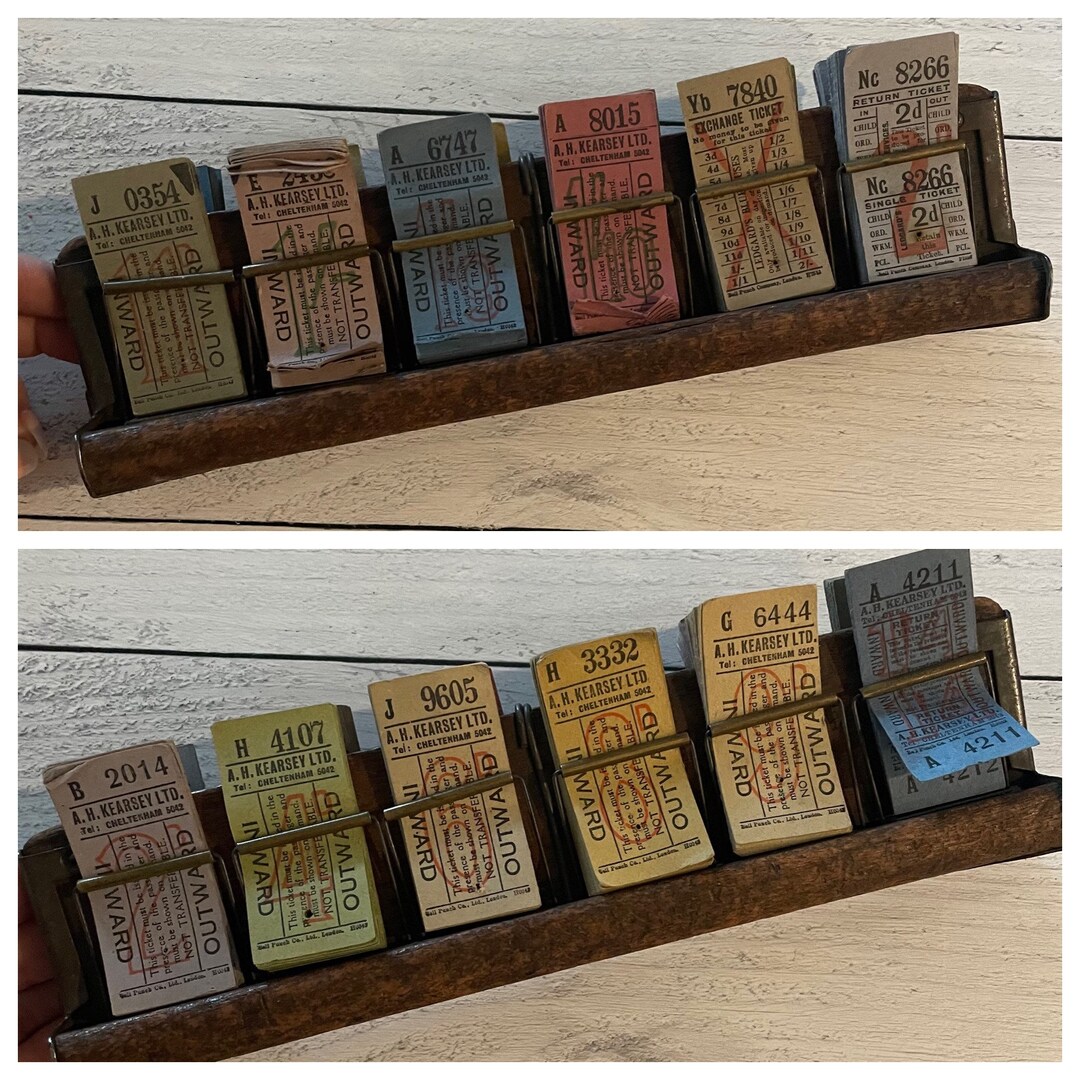 Vintage 12 Trap British Ticket Mousetrap With A.H. Kearsey LTD Tickets ...