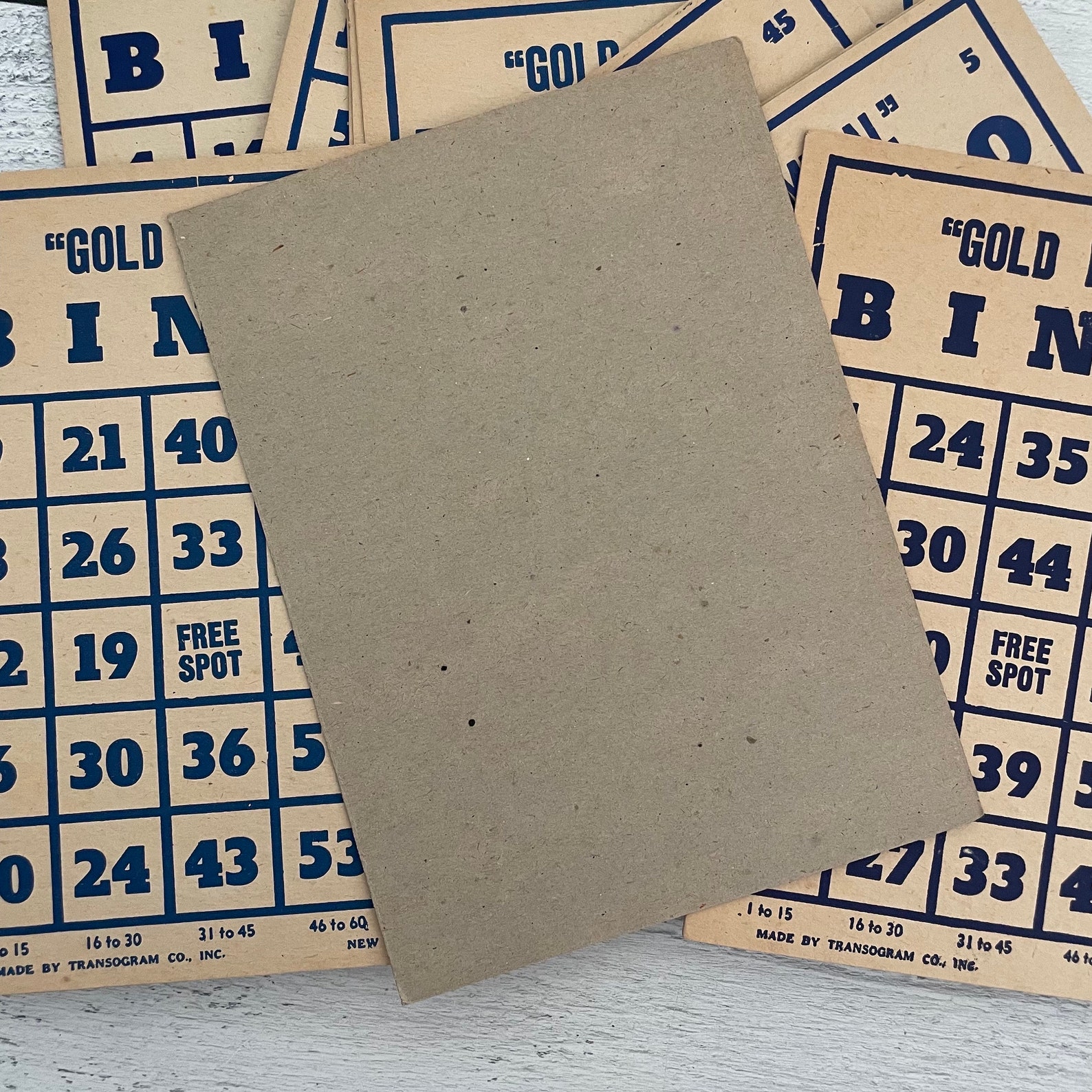 Vintage Gold Medal Bingo Card Large 6.75 X 5 - Etsy