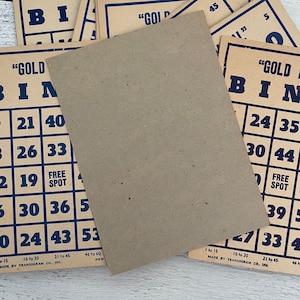 Vintage Gold Medal Bingo Card Large 6.75 X 5 - Etsy