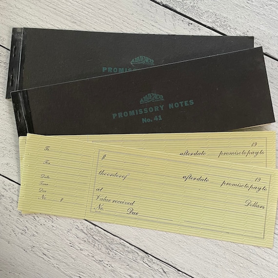 Vintage Advanco Promisary Notes No. 41 Set of 3 - Etsy