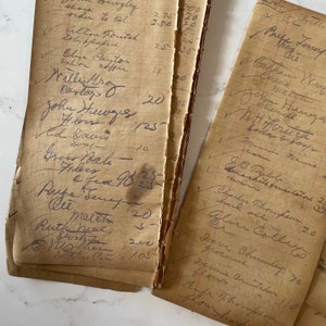 Antique 1920s Cash Sales Ledger Sheets Set of 3 Sheets - Etsy