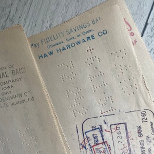 Vintage 1950s First State Bank Checks From Chariton, Iowa Set of 5 - Etsy