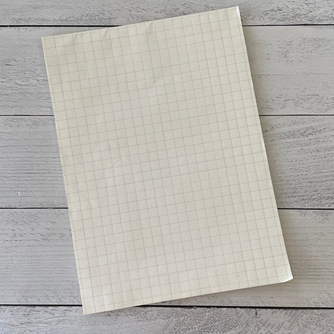 Giant Vintage Graph Sheets With 1/2 Inch Grid Single Sheet - Etsy