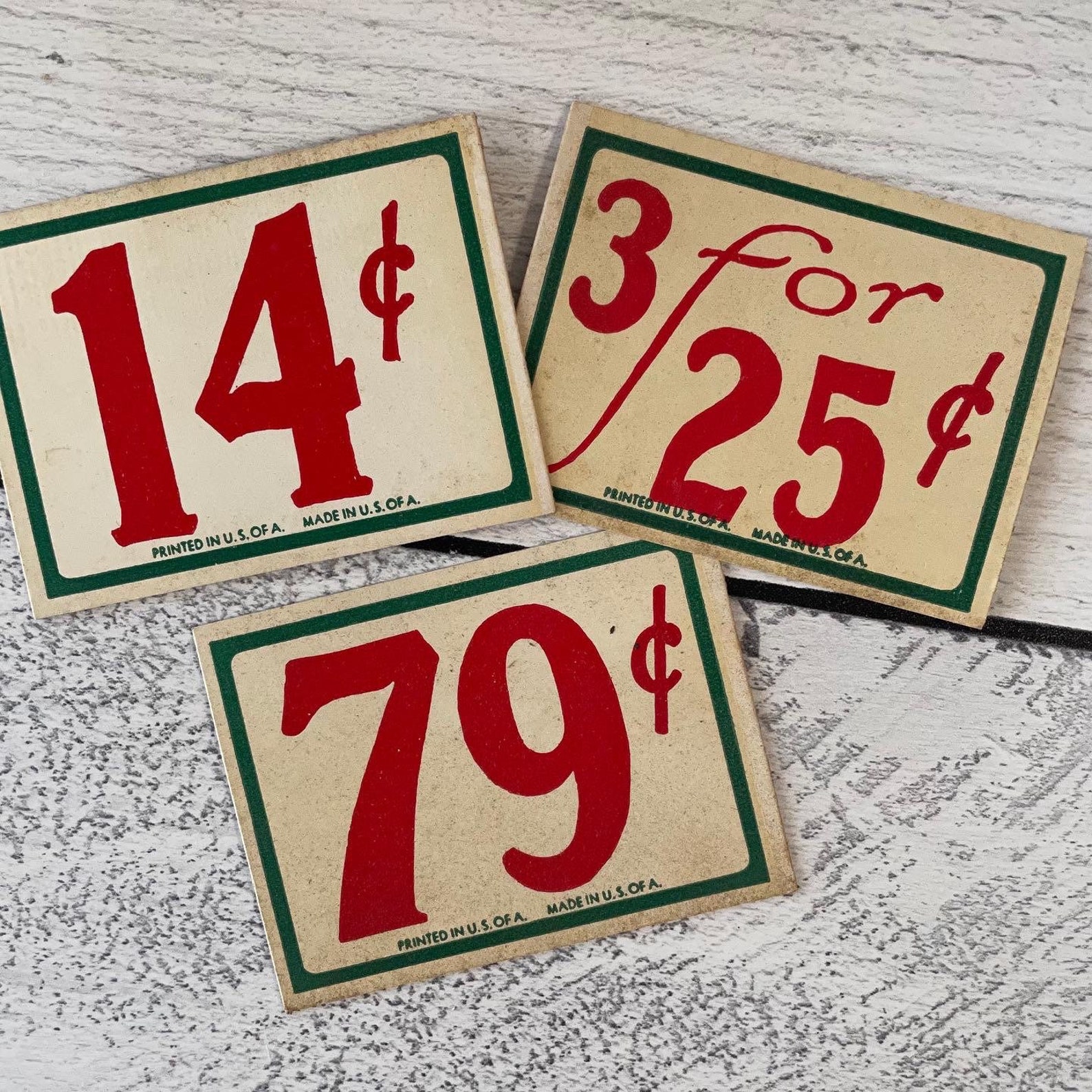 Antique Crown Brand Mercantile / Store Price Display Cards - Etsy