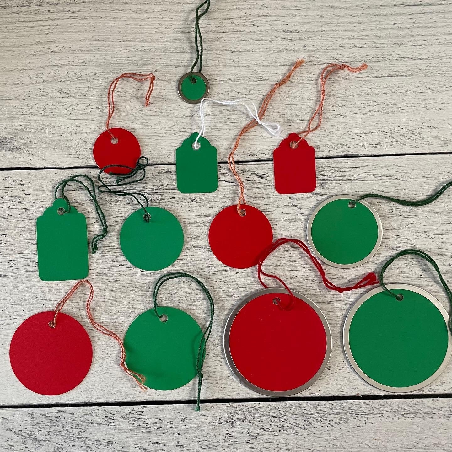 Vintage Dennison Tag Bag. One Dozen Vintage Dennison Red & | Etsy