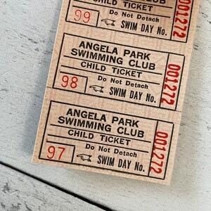 Vintage Angela Park Swimming Club Children’s Season Pass Ticket Book ...