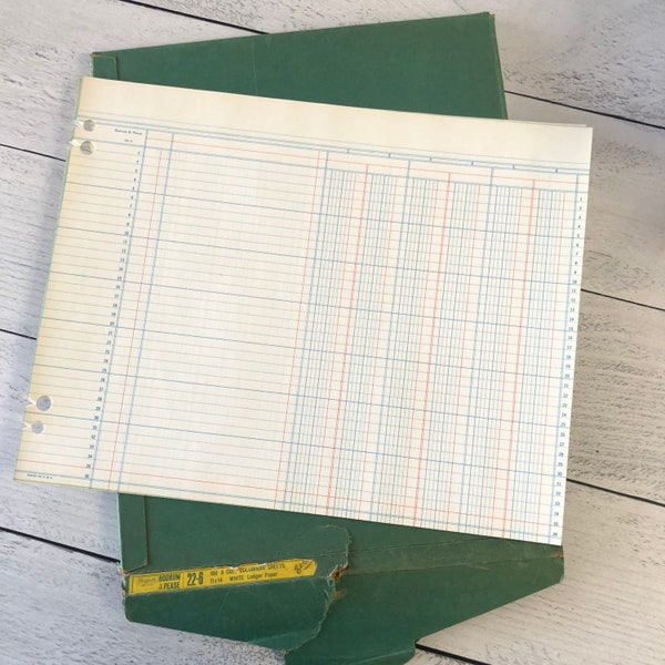 Ledger Sheets - Etsy