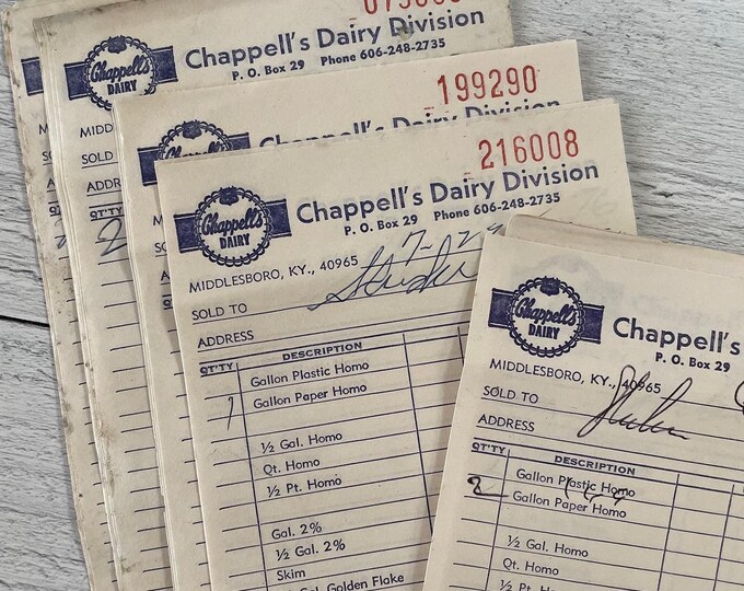 Vintage 1970s Flav-o-rich Chappell’s Dairy of Middlesboro, KY Wholesale ...