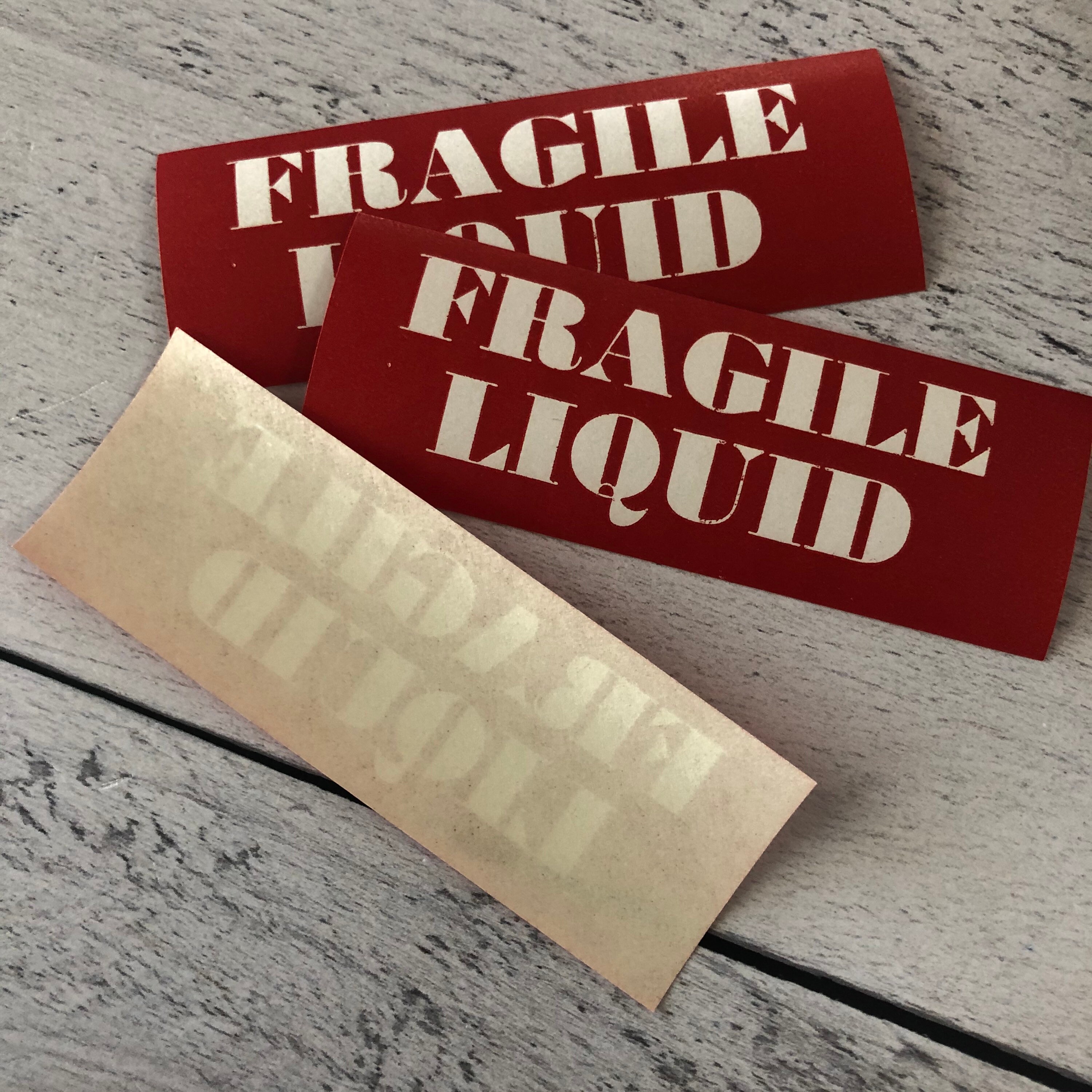Vintage Dennison Fragile Liquid Labels Set of 10 - Etsy
