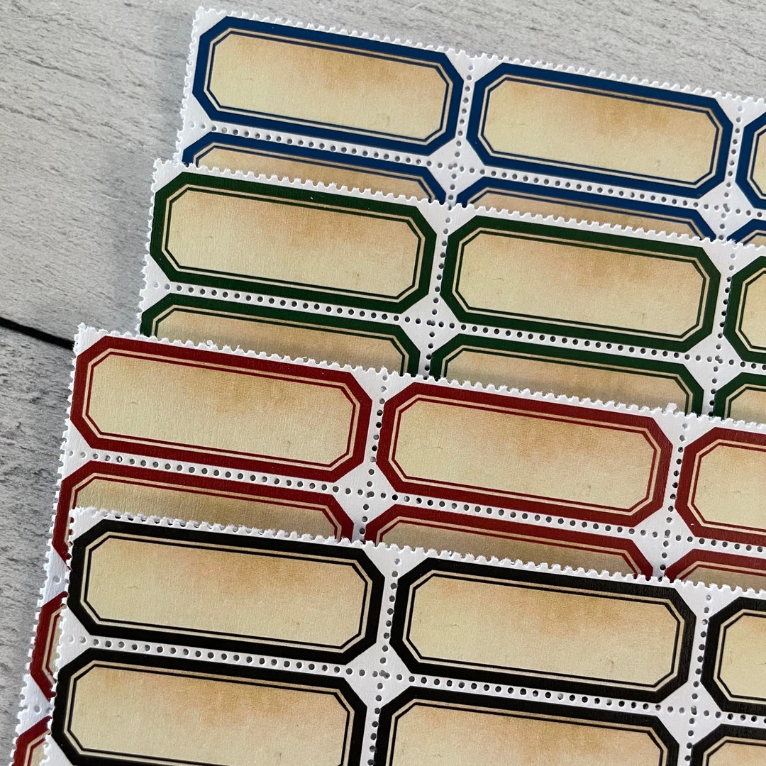 PHC No 10 Vintage Dennison Styled Labels Sheets Reproduction Gummed ...