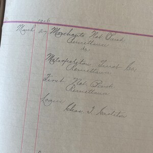 Giant Early 1900’s Banking Ledgers Choose Your Favorite Antique Vintage ...