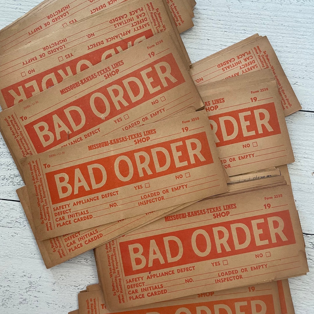 Vintage 1950s Missouri-kansas-texas Lines Bad Order Railroad Repair ...