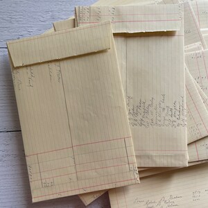 1920’s Large Ledger Paper Handmade Catalog Envelopes Choose Your Set - Etsy